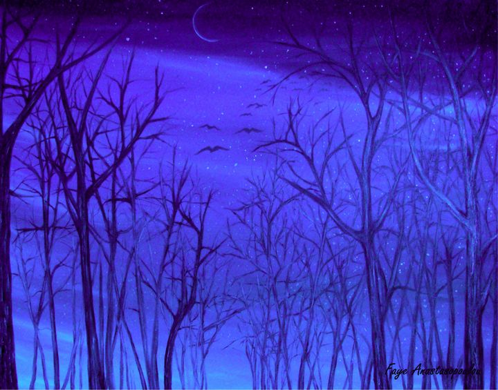 Autumn Forest - Faye Anastasopoulou - Paintings & Prints, Landscapes ...