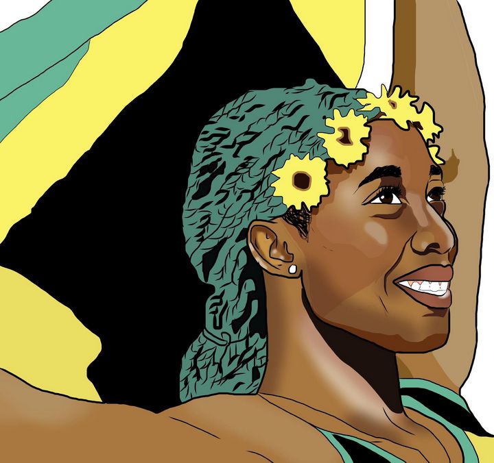 Shelly-Ann Frazer-Price - Stephanie - Drawings & Illustration, Sports ...