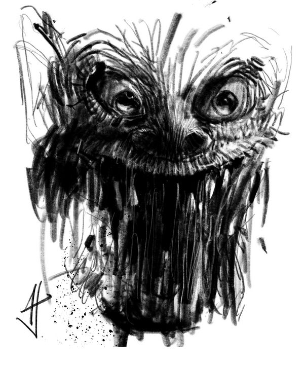 Into The Dark - Smile - Cowyark Rubbark - Paintings & Prints, Fantasy ...