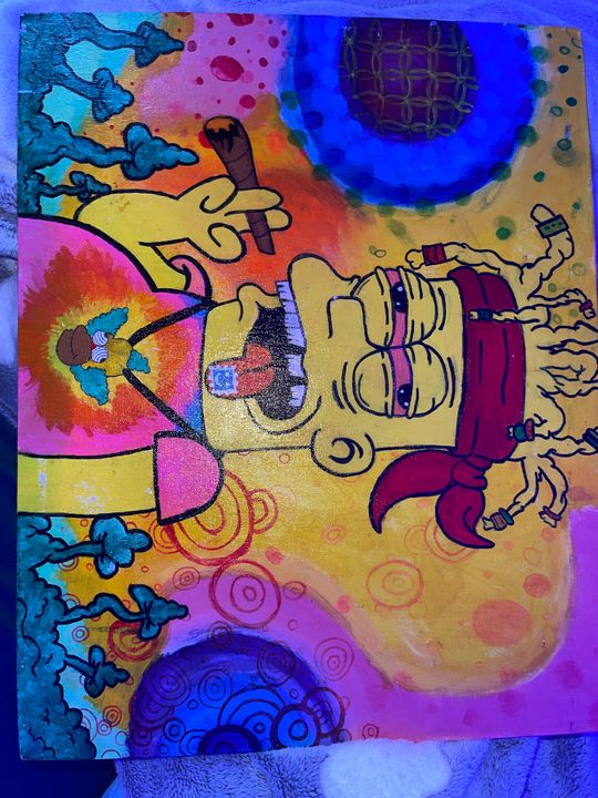 Bart Simpson - Cecev337 - Paintings & Prints, Abstract, Color - ArtPal