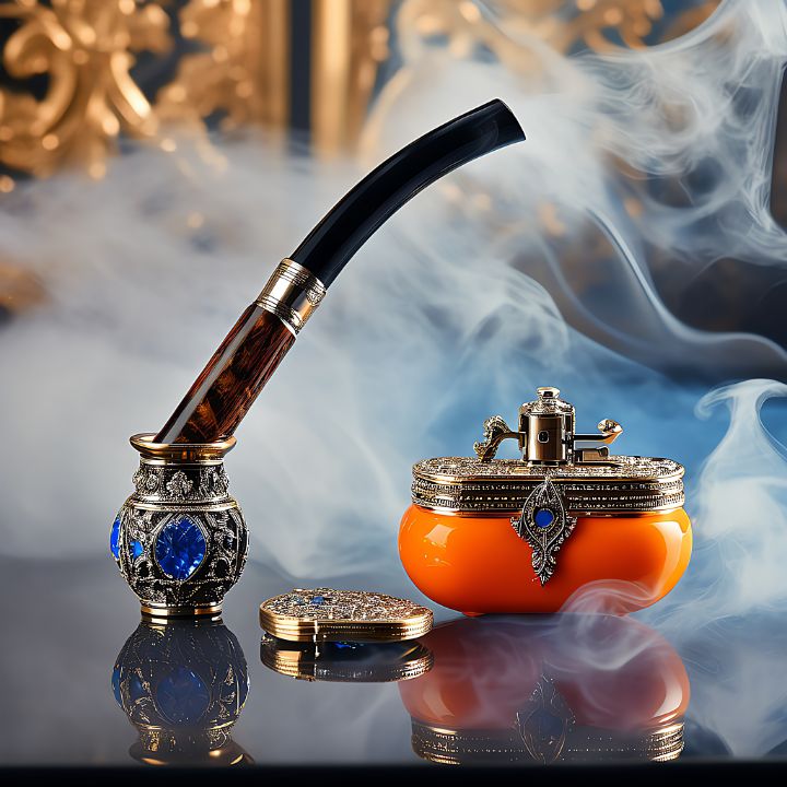 composition pipe, orange, smoke, bea - orlando. - Digital Art & AI ...
