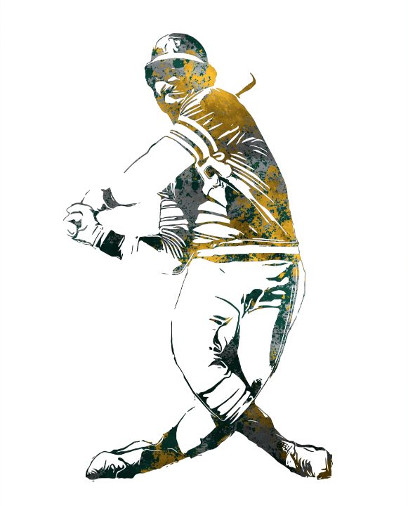Reggie Jackson Oakland A's - Joe Hamilton Sports Art - Digital Art & AI ...