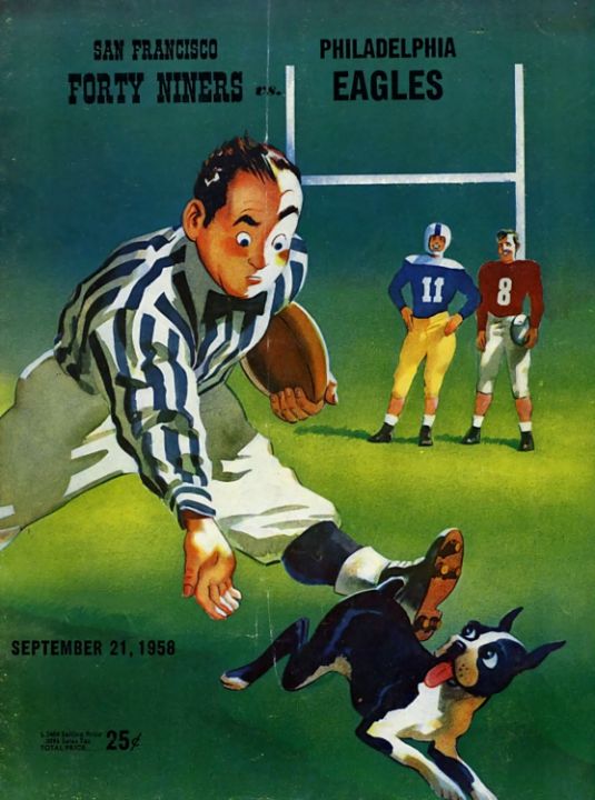 EAGLES VS 49ERS 1958 - Joe Hamilton Sports Art - Digital Art & AI ...