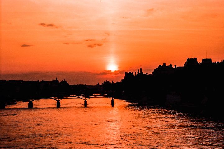 Red Sunset on the Seine Paris - Palumbo Photography - Photography ...