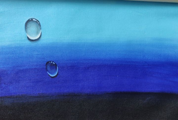 Water drop - Miniature Arts - Paintings & Prints, Landscapes & Nature ...