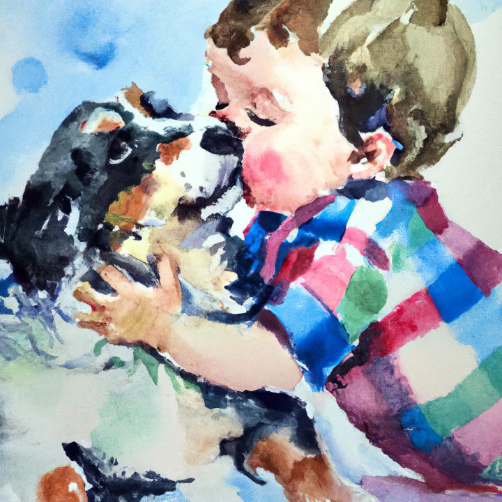 A Child's Best Friend Two - Life & Things - Paintings & Prints, People ...