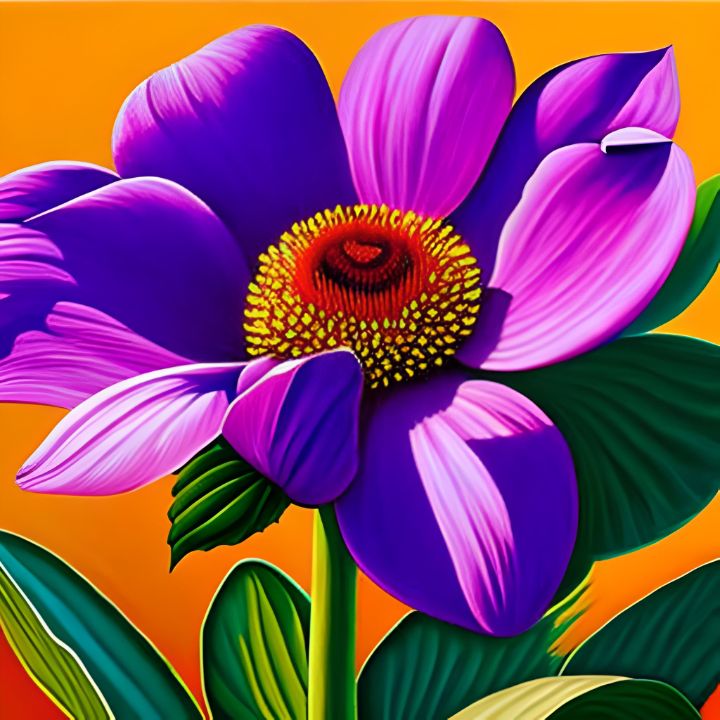 Violet Petals: Eye-Catching Floral - Life & Things - Digital Art & AI ...