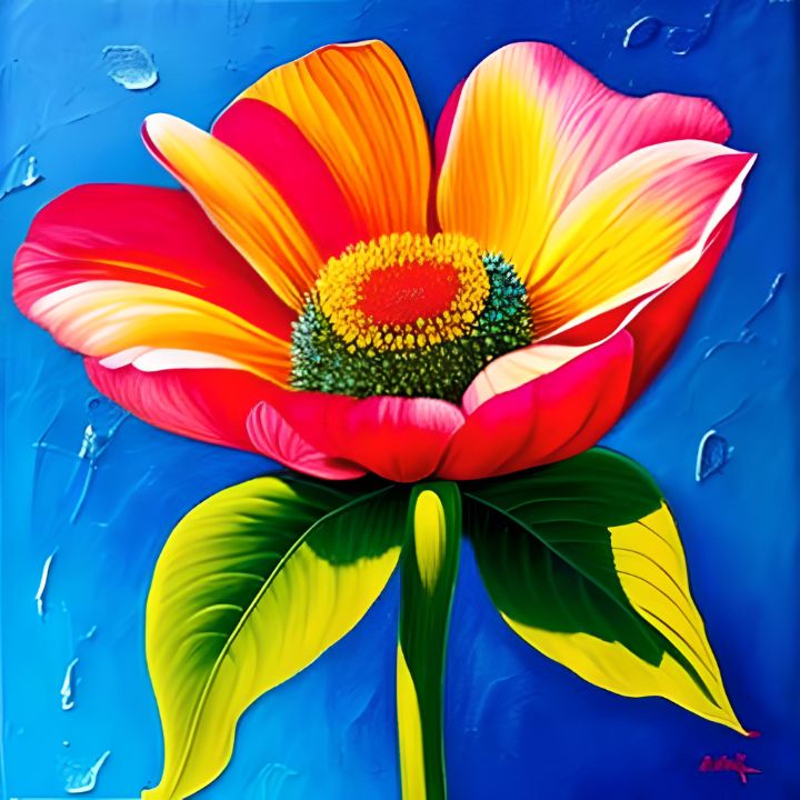 Flower Burst: Colorful Petals - Life & Things - Digital Art & AI ...