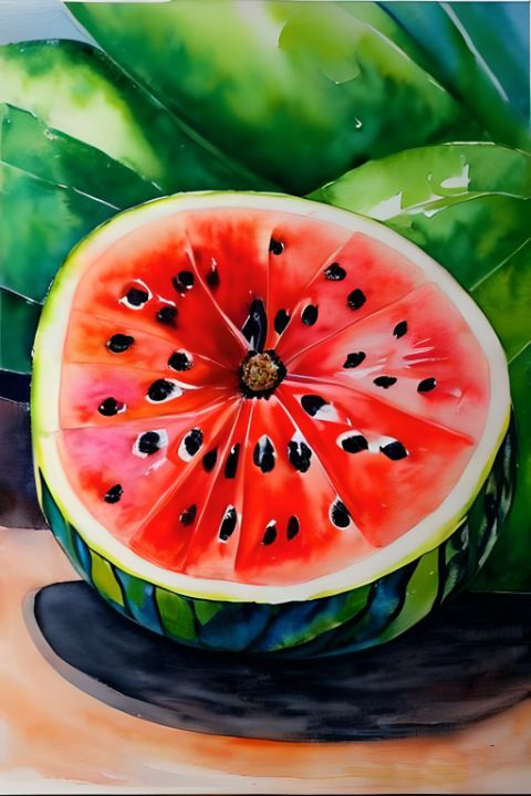 Watermelon Wonderland - Life & Things - Digital Art & AI, Still Life ...