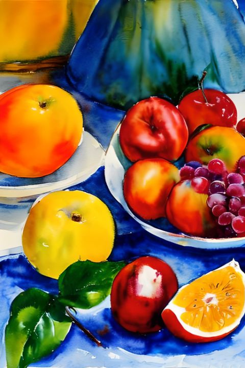 Fruitful Abundance - Life & Things - Digital Art & AI, Still Life, Food ...
