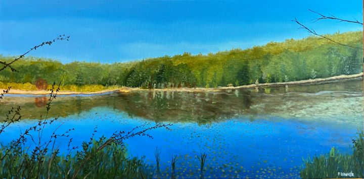 Loda Lake - David Bowker - Paintings & Prints, Landscapes & Nature ...