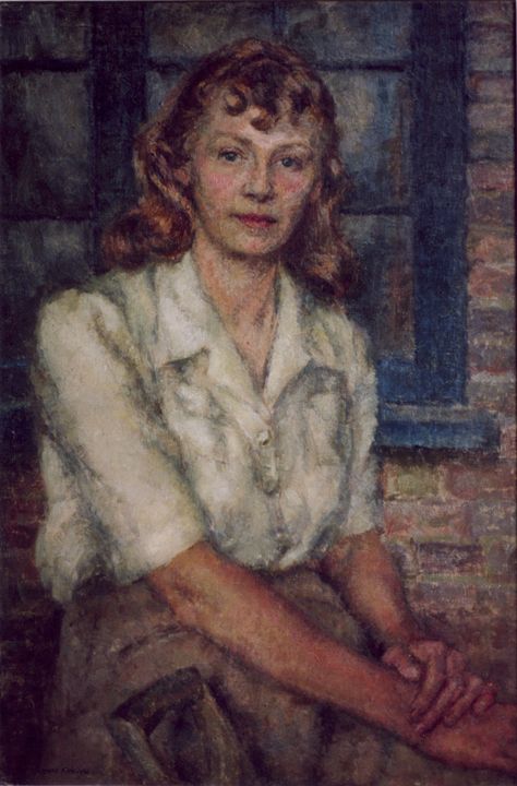 Self-Portrait as a Land Girl - Sonia Mervyn - Paintings & Prints ...