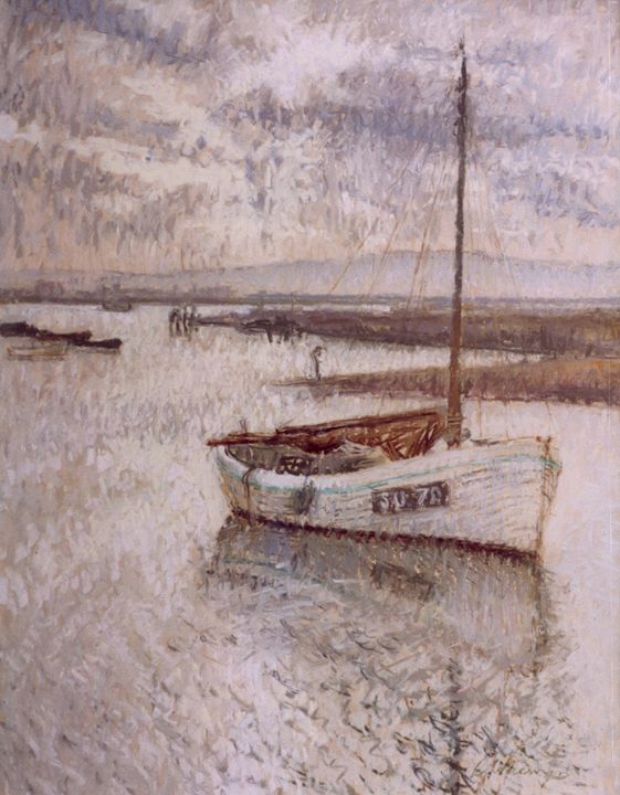 Keyhaven River at Dusk - Sonia Mervyn - Paintings & Prints, Landscapes ...