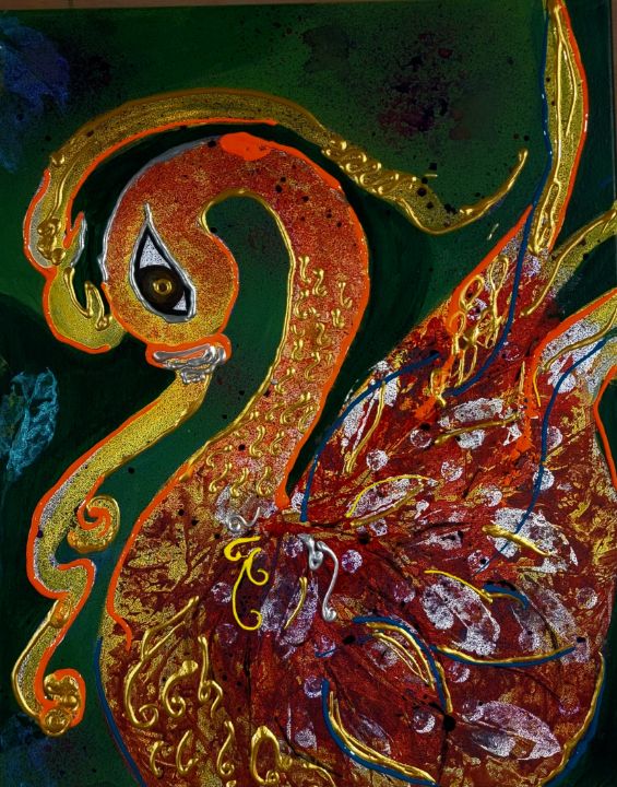 Mythical Swan - Heart2Art - Paintings & Prints, Animals, Birds, & Fish ...