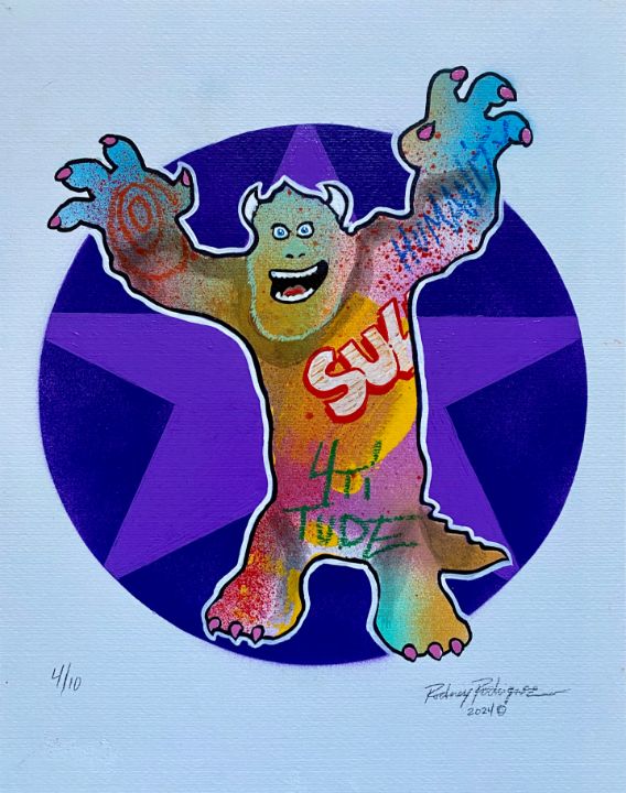 Sully PURPLE - PANIC Rodriguez - Paintings & Prints, People & Figures ...
