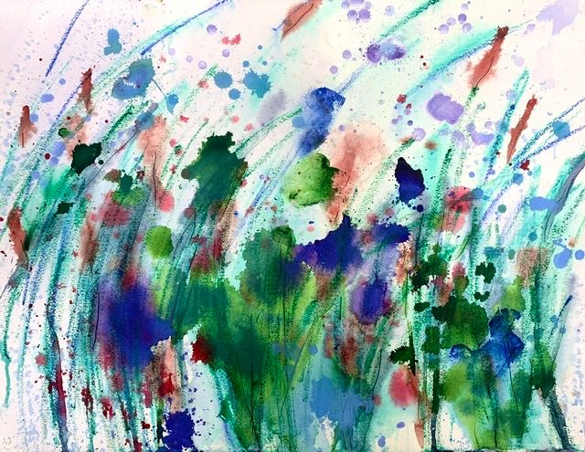 Wild Flowers - David Sears - Paintings & Prints, Abstract, Landscape ...