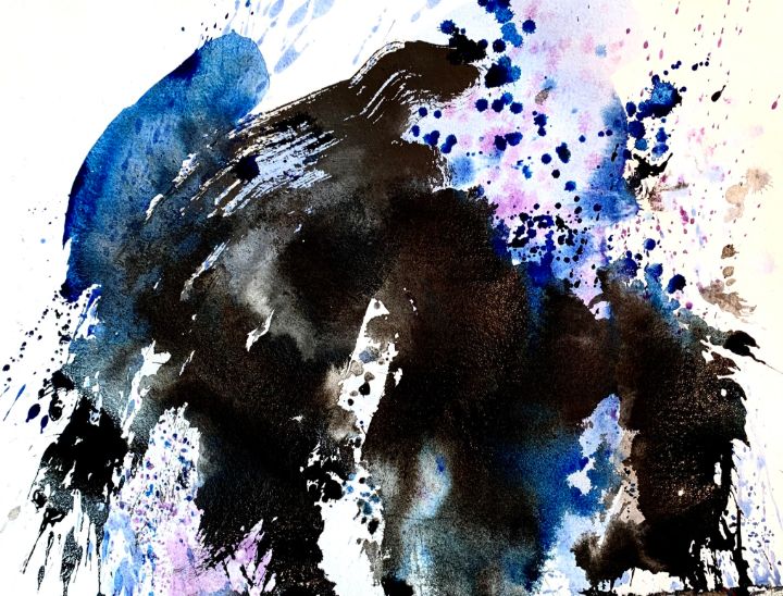 Sumi mountains - David Sears - Paintings & Prints, Abstract, Landscape ...