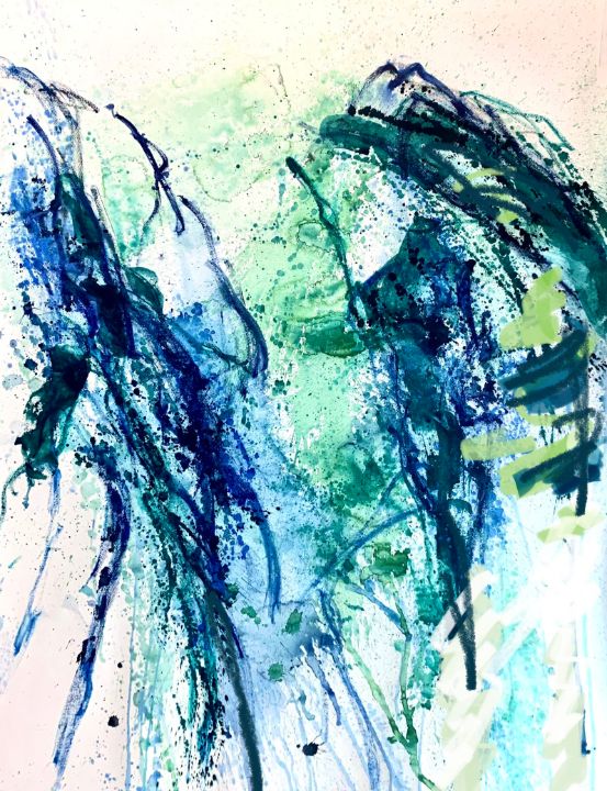 Tall Cliffs - David Sears - Paintings & Prints, Abstract, Landscape ...