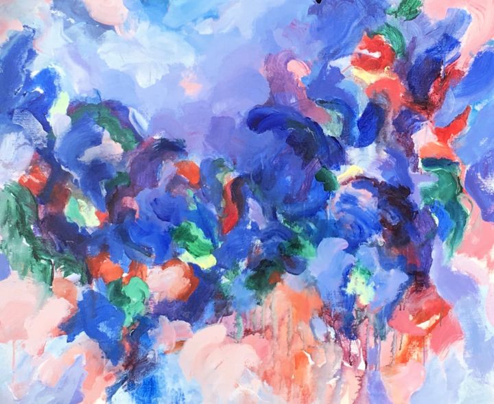 Blue Jungle - David Sears - Paintings & Prints, Abstract, Landscape ...
