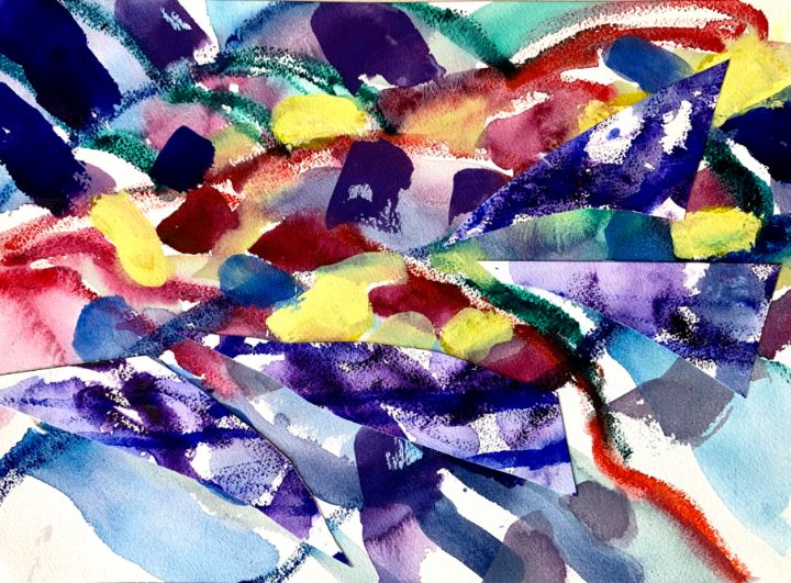 Visual Stammering - David Sears - Paintings & Prints, Abstract, Collage - ArtPal