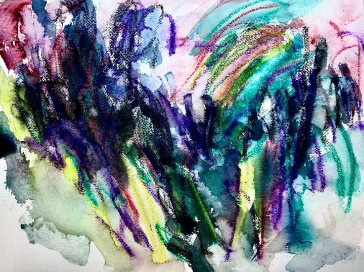 Mountain Climbing - David Sears - Paintings & Prints, Abstract, Movement - ArtPal