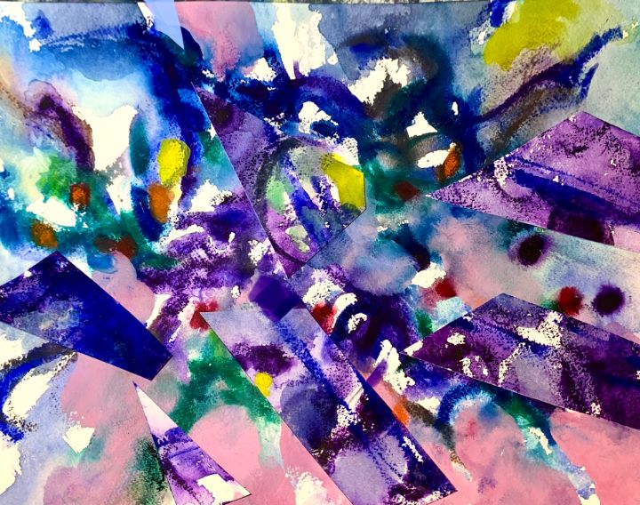 Purple Journey - David Sears - Paintings & Prints, Abstract, Landscape - ArtPal