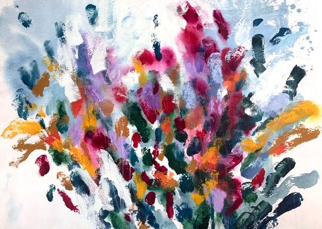 Poppies - David Sears - Paintings & Prints, Abstract, Movement - ArtPal