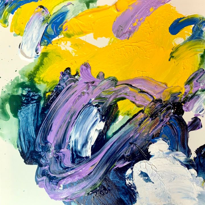 Cadmium Sunset - David Sears - Paintings & Prints, Abstract, Color - ArtPal