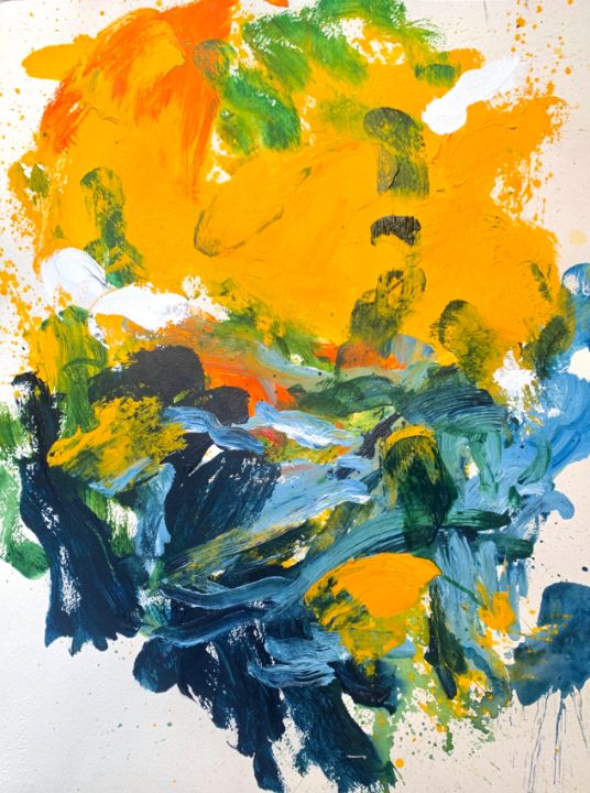 Traveling into the Cadmium - David Sears - Paintings & Prints, Abstract ...