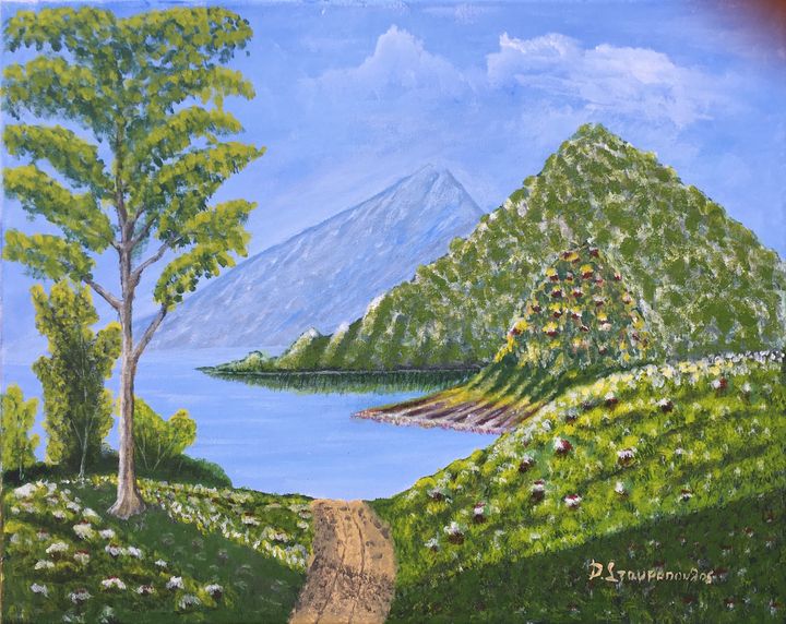 Λιμνη - Lusso Art - Paintings & Prints, Places & Travel, Europe, Greece ...