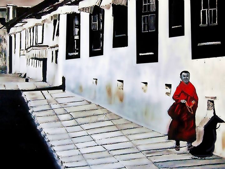 The Monk - One Studio - Paintings & Prints, Religion, Philosophy ...