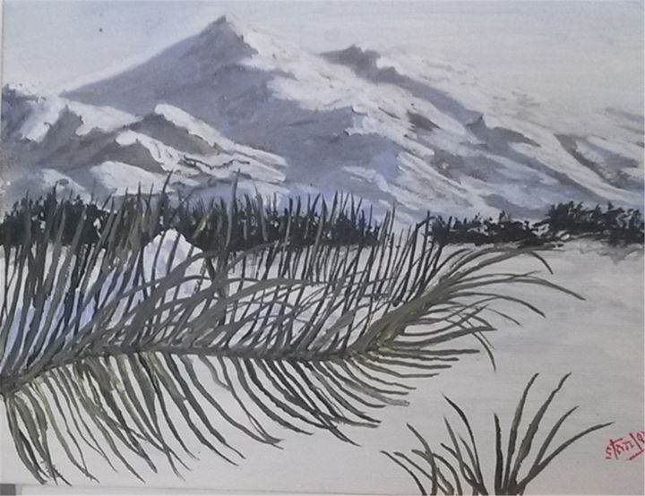 Snow Field - Southwestern Paintings by David - Paintings & Prints ...