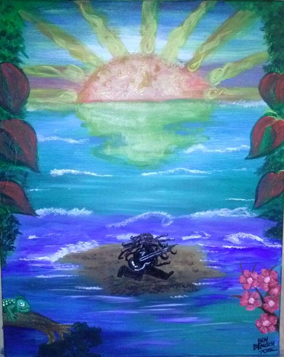 Irie vibes - Benjamin brausch - Paintings & Prints, Abstract, Landscape ...