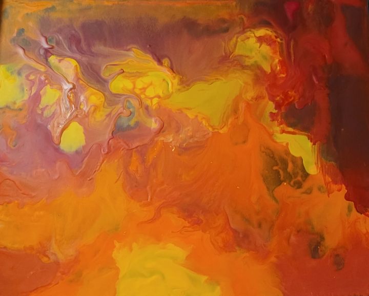 Encaustic Flames - Muralist/Artist Adam Dwyer - Paintings & Prints ...