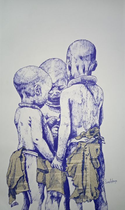 Brotherly Love - Sam Adeoye - Paintings & Prints, People & Figures ...