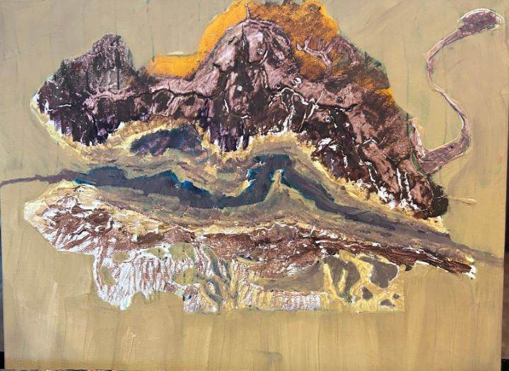 Taos Gorge - Laura Loomis - Paintings & Prints, Abstract, Organic - ArtPal