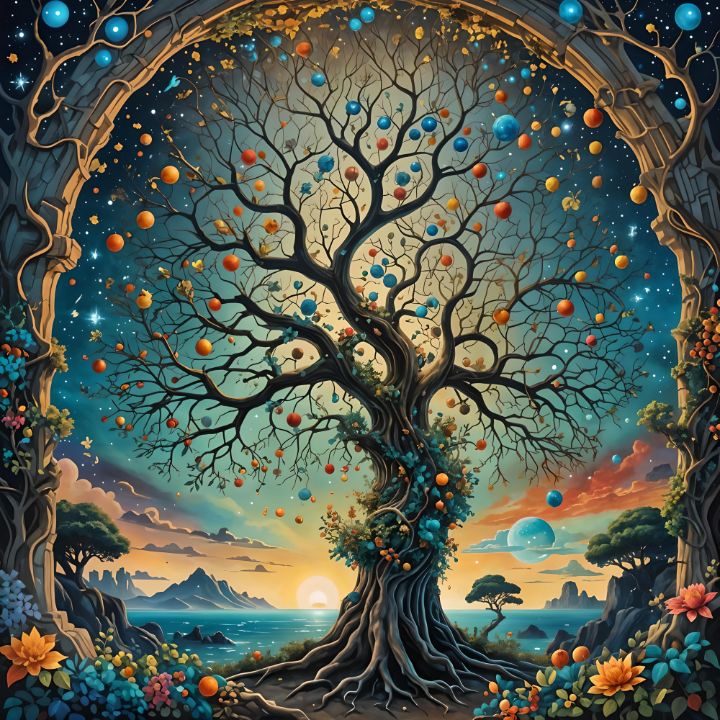 Celestial Tree of Life - Mystical Landscapes: Where Fantasy Meets ...