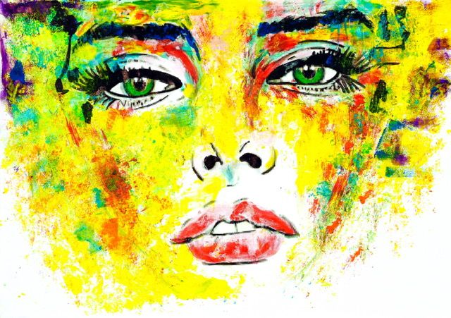 FACE - Linda naili fineart - Paintings & Prints, People & Figures ...