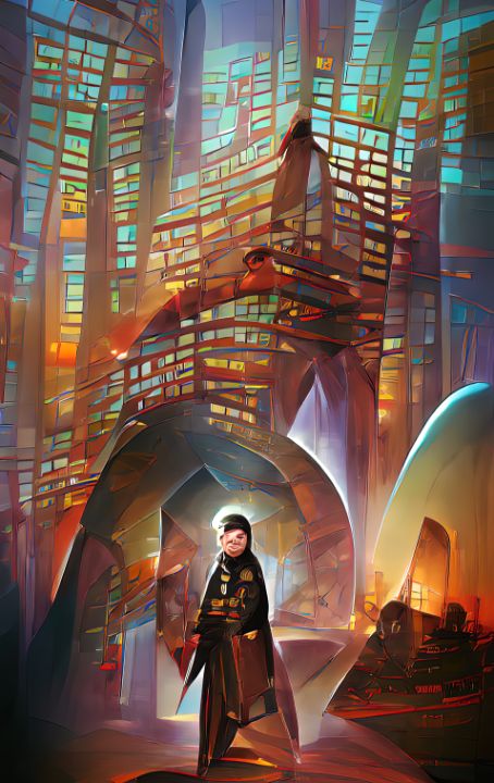 The Eternal Library Exterior - A Journey Of Fantasy - Digital Art & AI ...