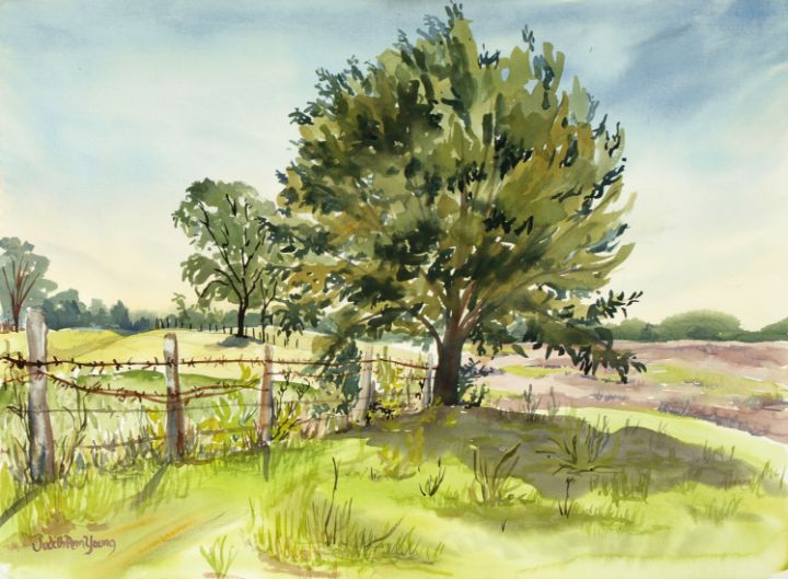 Bush Farm - Judith Young - Paintings & Prints, Landscapes & Nature ...