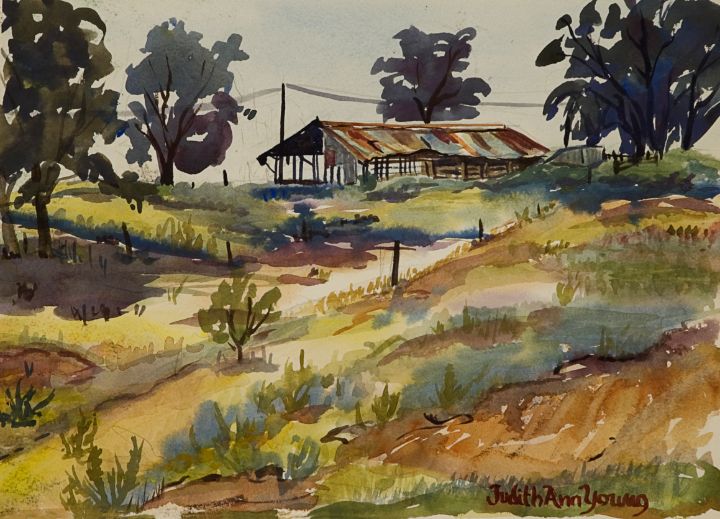 Deserted Farm - Judith Young - Paintings & Prints, Landscapes & Nature ...