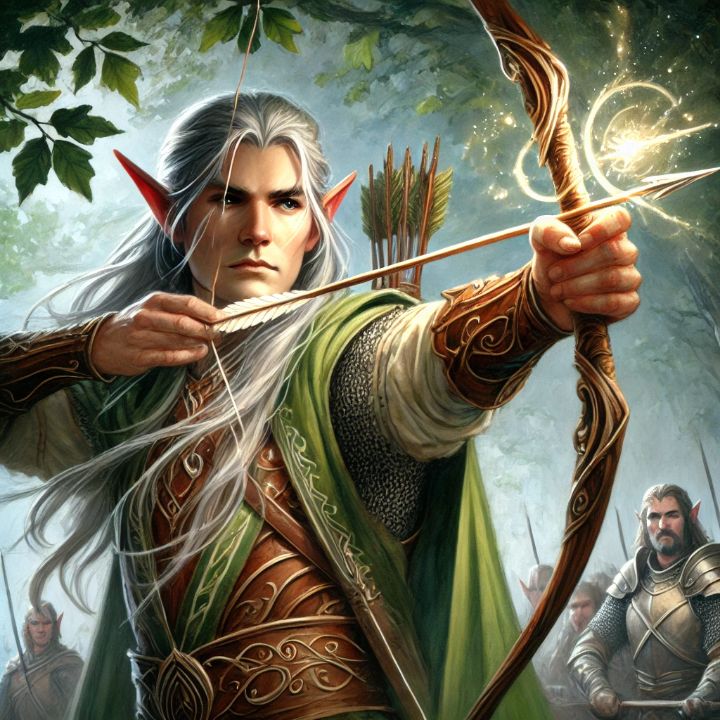 Elven Ranger Accuracy - Enzino - Digital Art & AI, Fantasy & Mythology ...