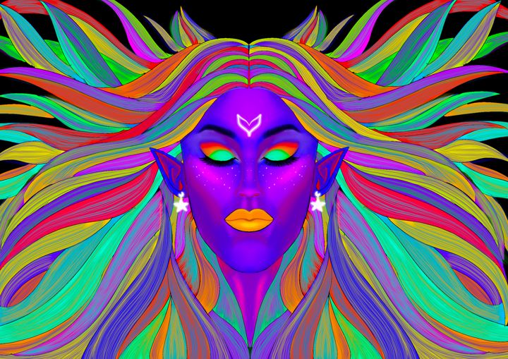 Goddess of infinity - Horse hoof artworks - Paintings & Prints ...