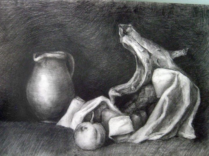Still life - Ana Marcu - Drawings & Illustration, Still Life, Vases ...