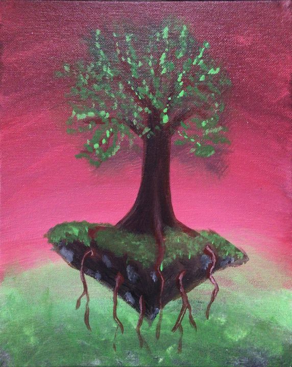 Floating tree - BlackSky_Art - Paintings & Prints, Landscapes & Nature ...