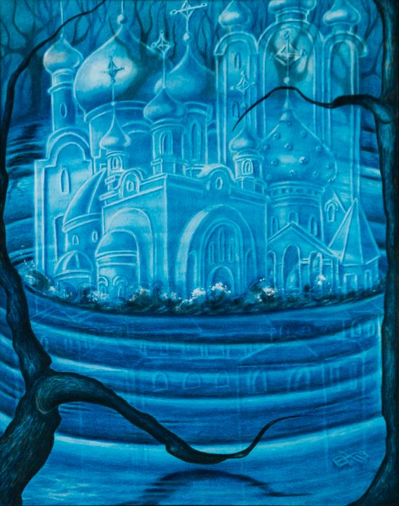 The invisible City of Kitezh - ElenaAdamArt - Paintings & Prints ...