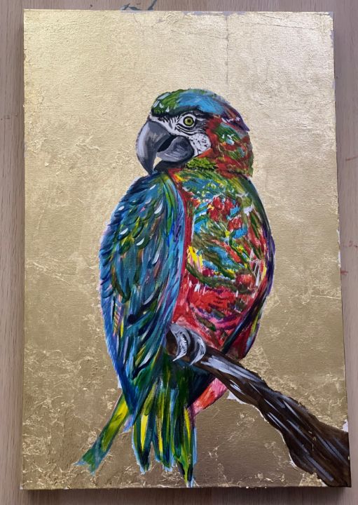 Golden parrot - samar - Paintings & Prints, Animals, Birds, & Fish ...
