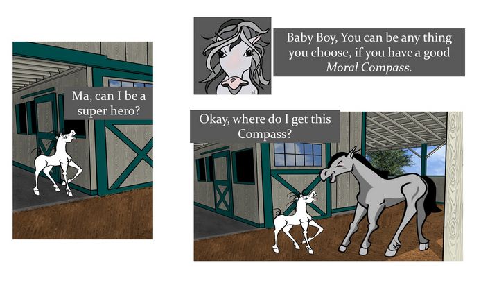 Moral Compass - MzMarty.com - Digital Art & AI, Childrens Art, Nursery ...