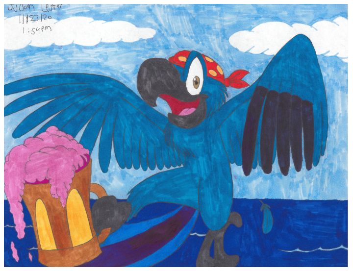 Pirate Parrot - Julian "Cool Jules" Lester - Drawings & Illustration ...
