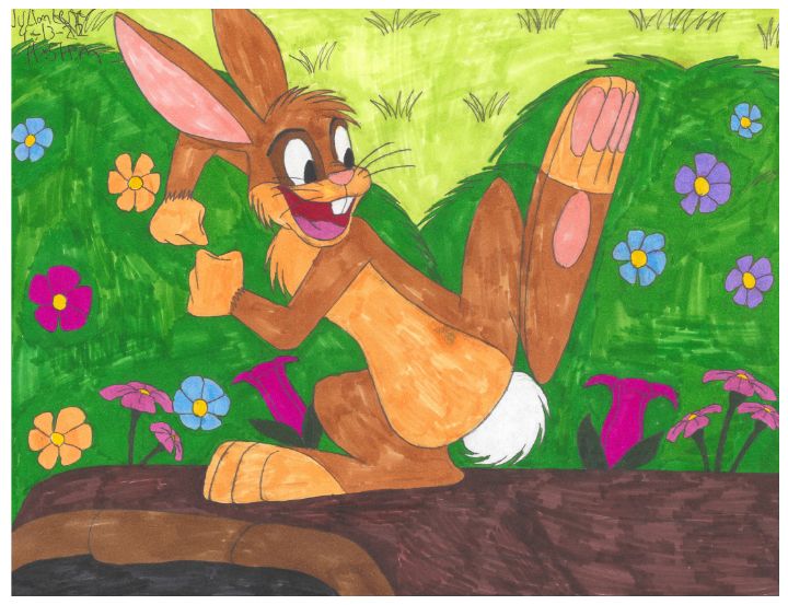 Rabbit excited for springtime - Julian "Cool Jules" Lester - Drawings ...